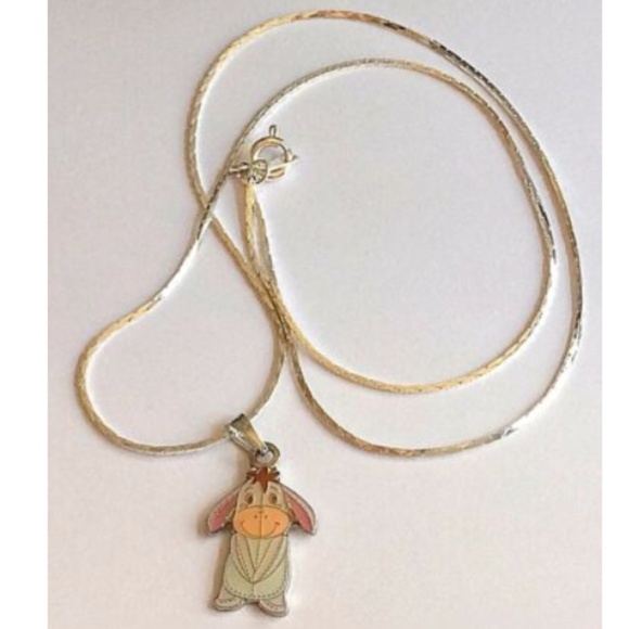 Disney | Jewelry | Silver Eeyore Winnie The Pooh Necklace 8 Pendant ...